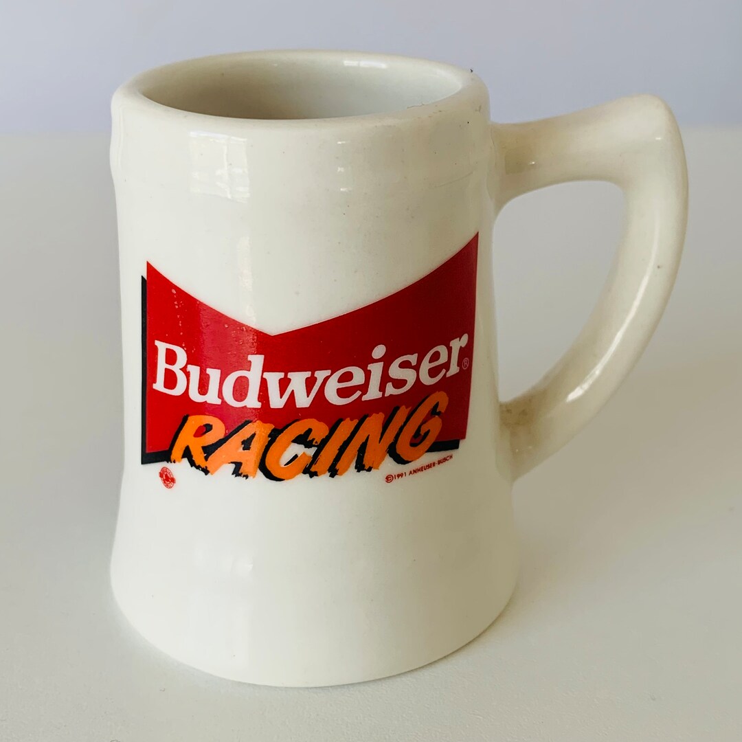 BUDWEISER RACING SHOT Glass, Vintage 1991 Budweiser Anheuser-busch Mini ...