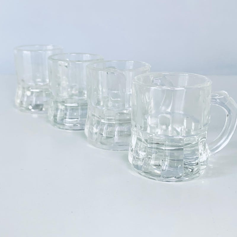 Federal Glass Mini Mugs - Etsy