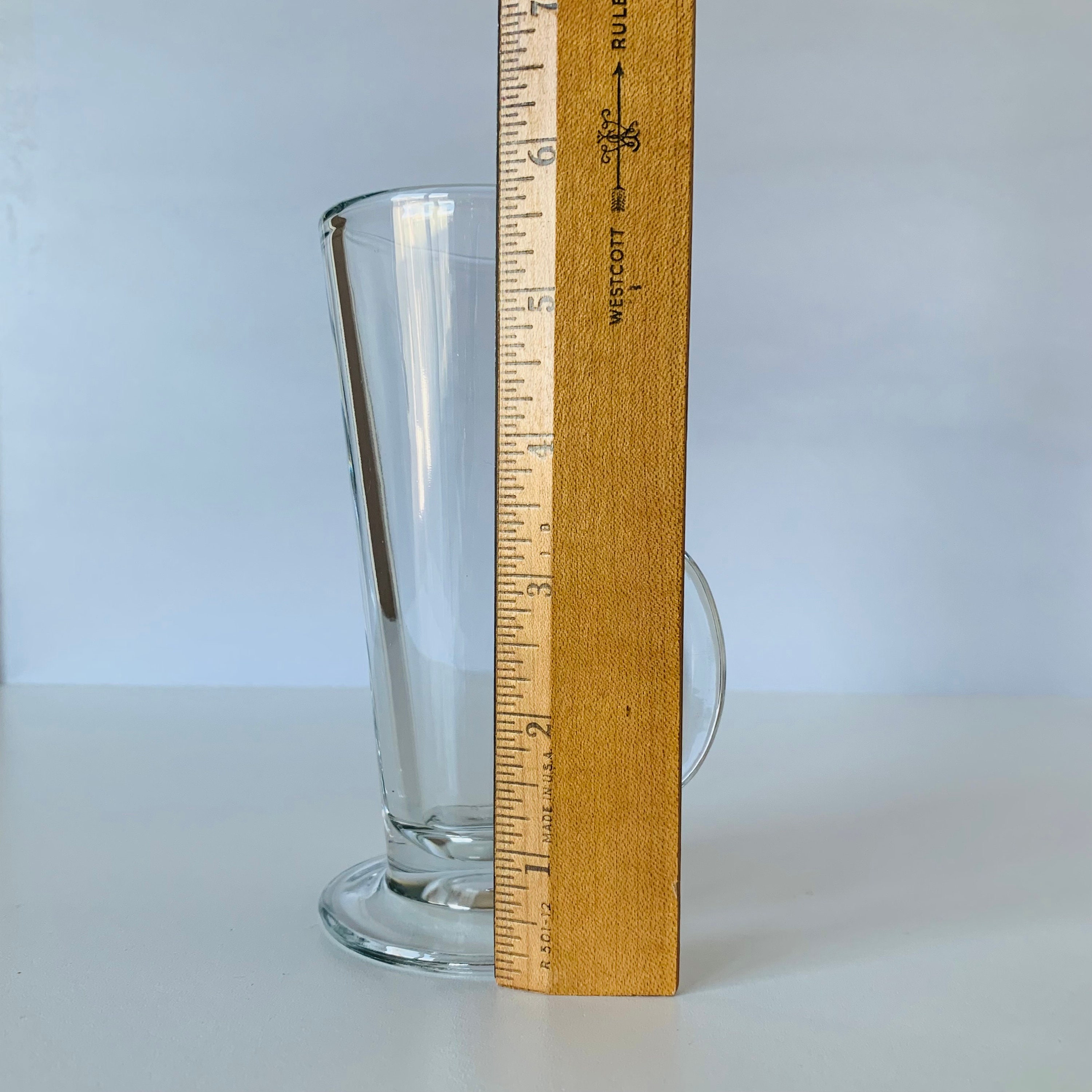 2 IRISH COFFEE CUPS, Thick Glass Taper Footed Coffee Cups, Latte ...