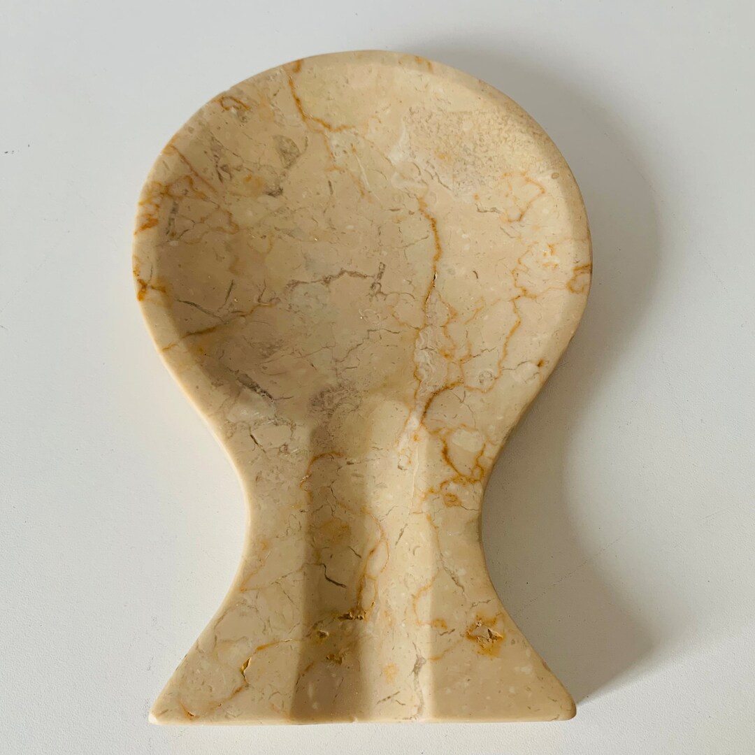 MARBLE SPOON REST Tan Marble Spoon Cooking and Utensils Rest - Etsy