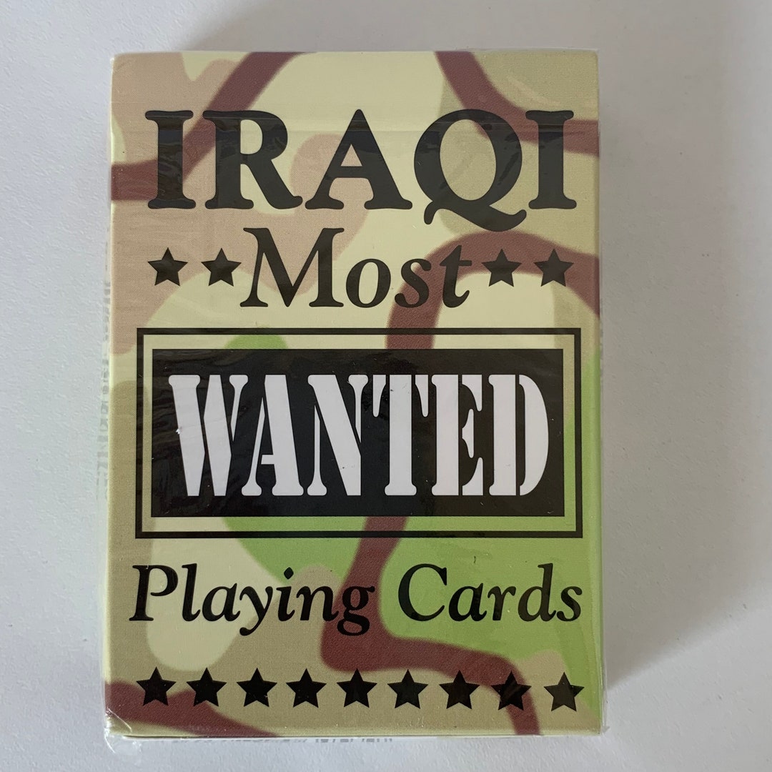 MOST WANTED CARDS, Iraqi Most Wanted Playing Cards, New Sealed Box ...