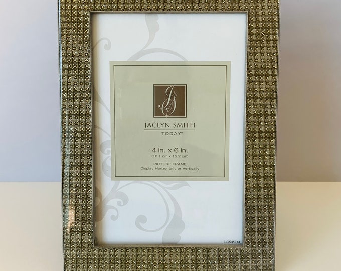 RHINESTONE PHOTO FRAME, Two's Company Faux Diamonds Jeweled Mini Frame ...