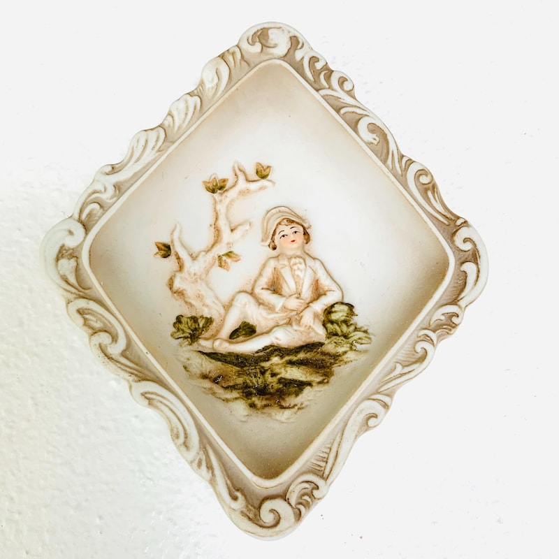 Vintage Lefton Wall Plaque - Etsy