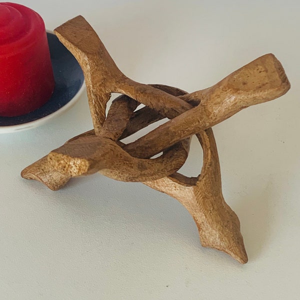 Carved Wood Stand - Etsy