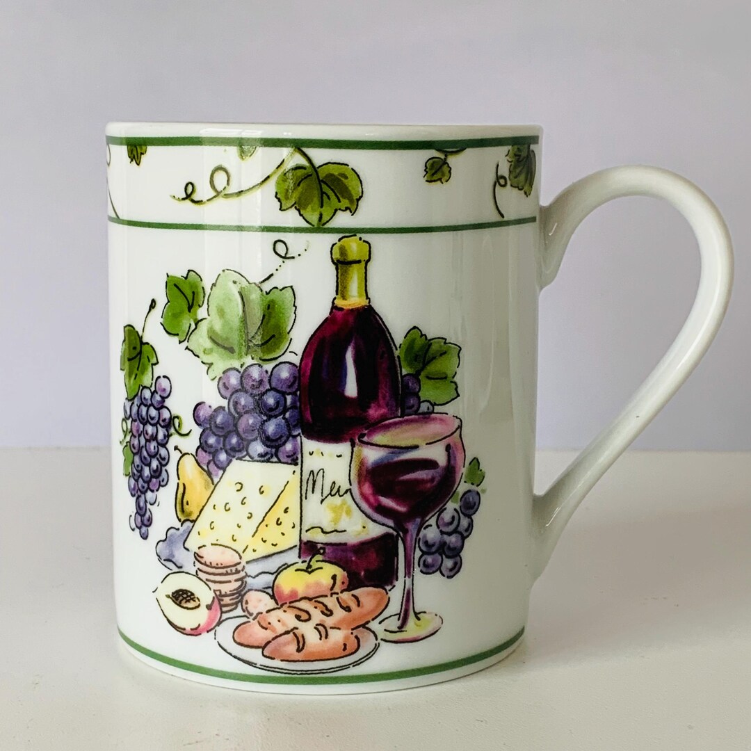 I GODINGER CUP, I. Godinger & Co Wine and Cheese Coffee Mug Teacup ...