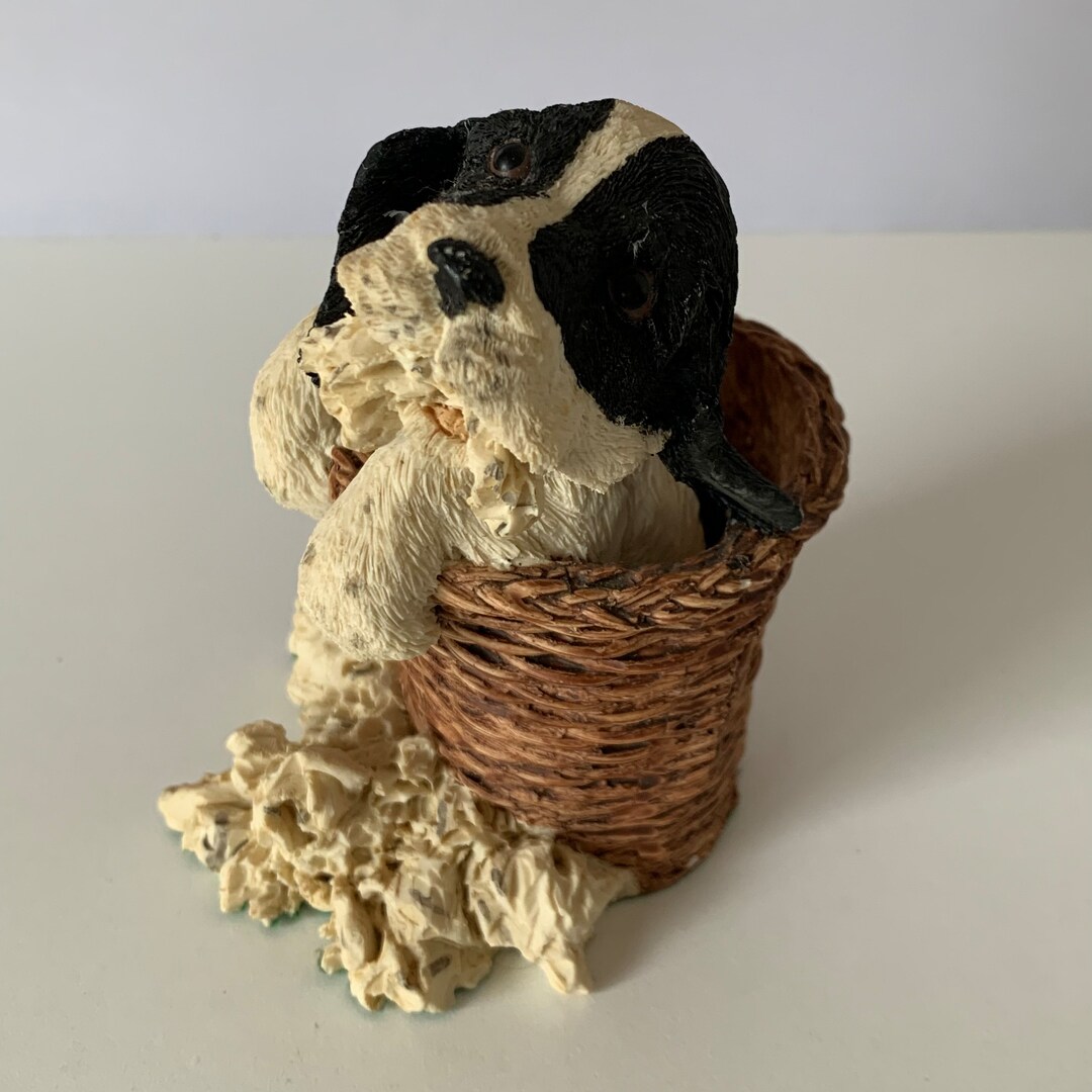 GOEBEL DOG FIGURINE, Goebel Paw Prints Dog Figure Hand Cast Statue, Paw ...