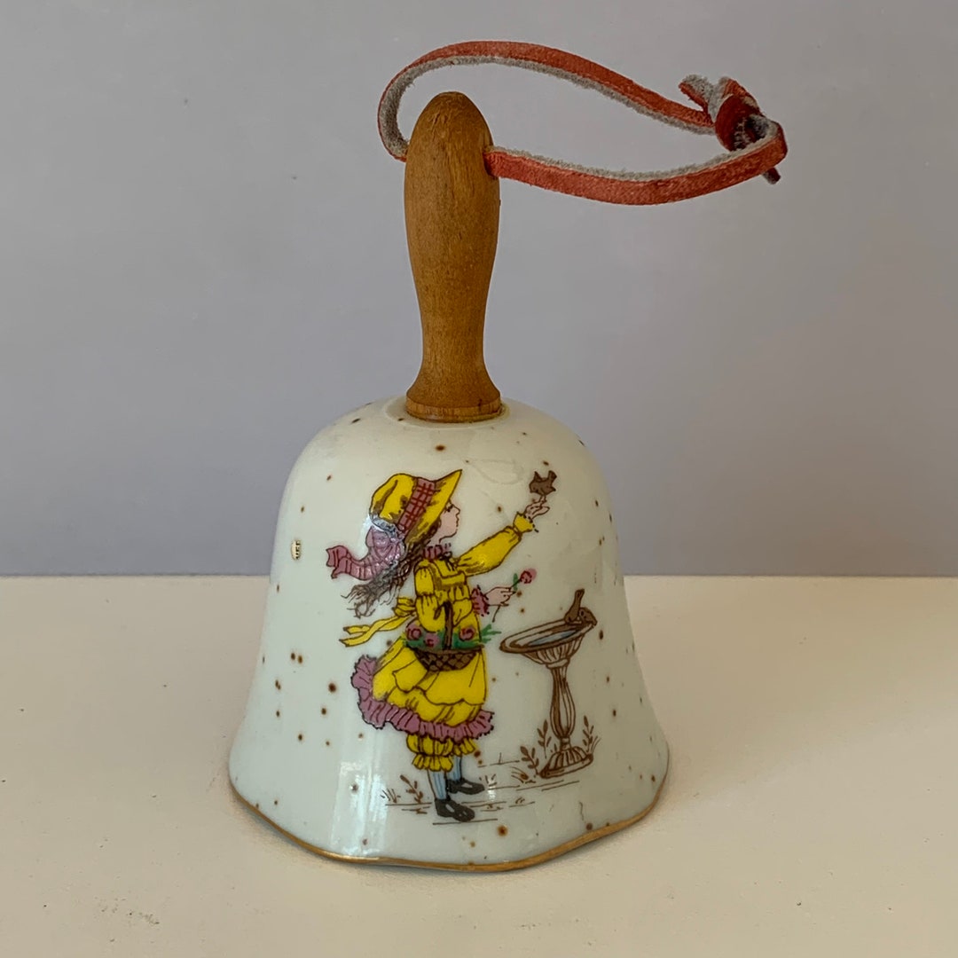 ENESCO STONEWARE BELL, Vintage Enesco 1976 Little Girl Porcelain ...