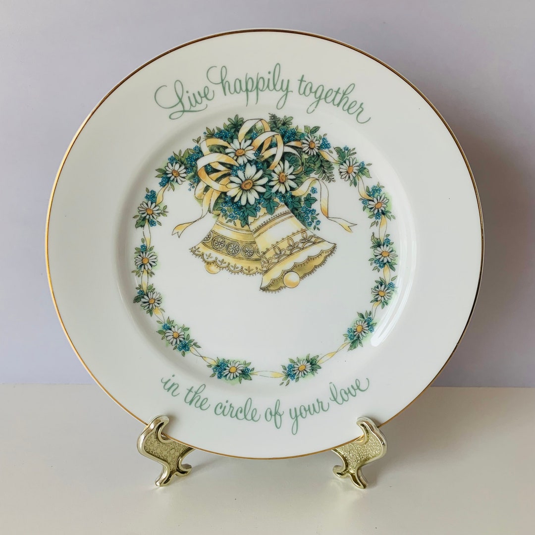 WEDDING KEEPSAKE PLATE, Vintage Wedding Designers Collection Plate ...