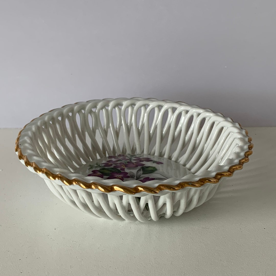 SMALL CERAMIC WEAVE Bowl, Apulum Lucru Manual Art Liette Porcelain Weave Soap Dish, Candy Dish ...