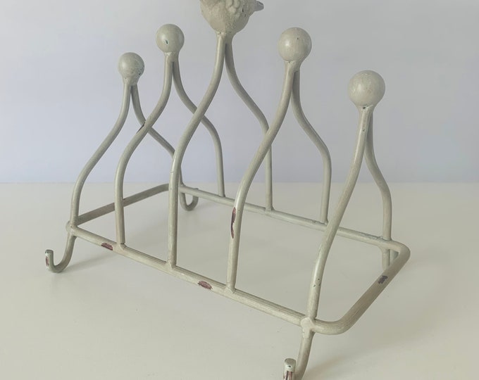 SONGBIRD LETTER HOLDER, Metal Letter and Mail Organizer Bird on Top ...