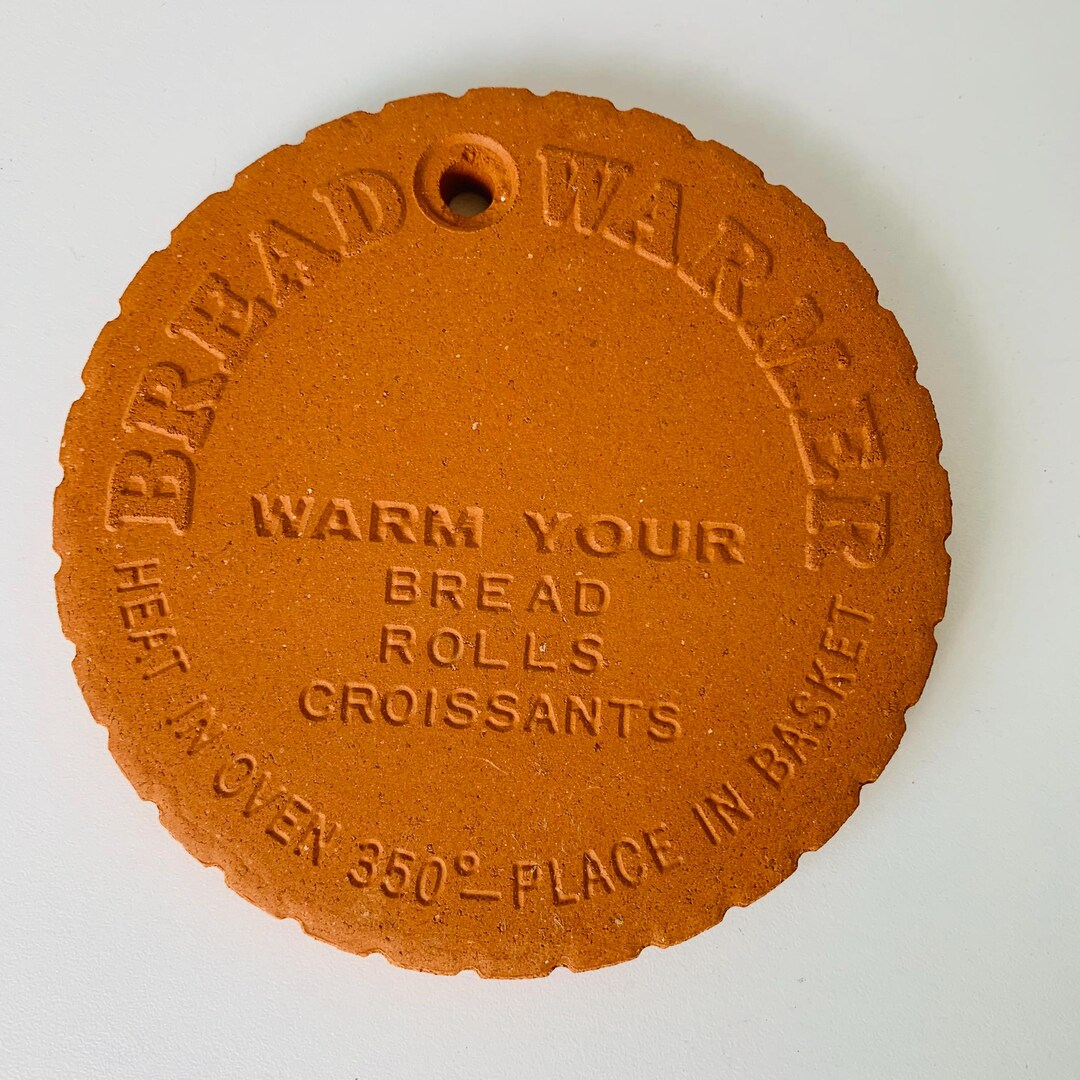 BREAD FOOD WARMER, Round Terra Cotta Clay Warmer, Keeps Breads Warm on ...
