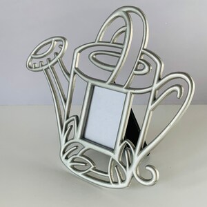 MINI TEACUP PICTURE Frame, Brushed Silver Metal Teapot Shaped Photo ...