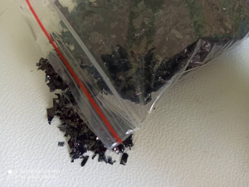 10 G BLACK Foil Cellophane Confetti Glitter Flakesblack - Etsy