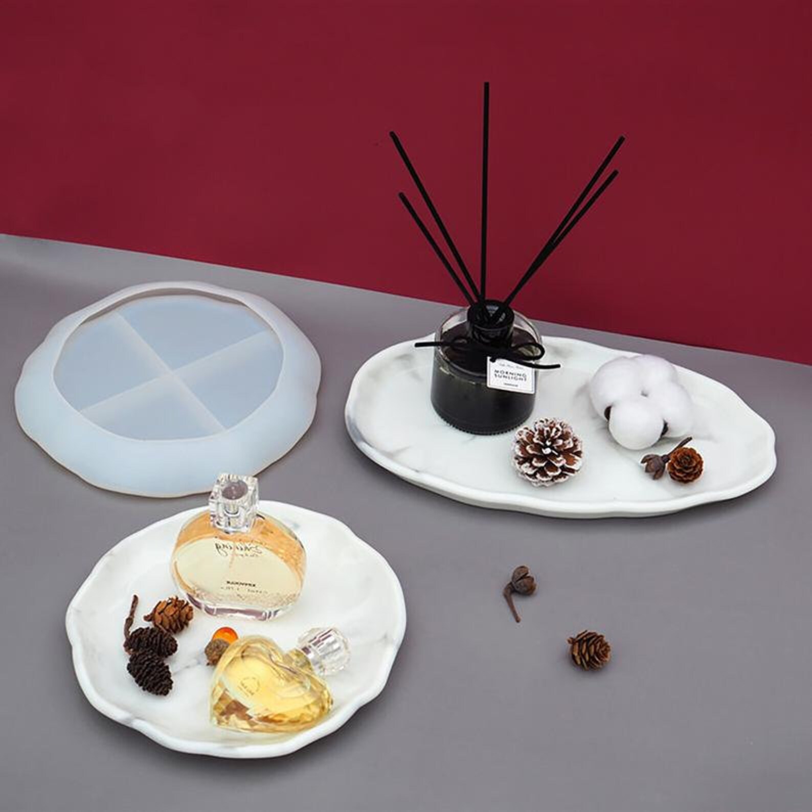 Silicone Plate Mold-oval Dish Silicone Mold-round Resin Dish - Etsy