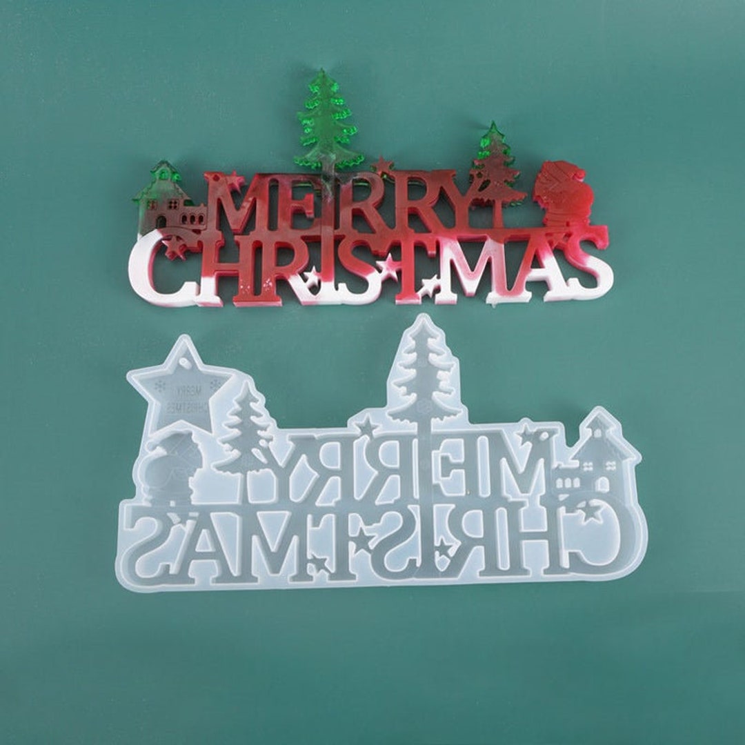 Christmas Resin Silicone Mold,mould,christmas Tree Mold for DIY Craft ...