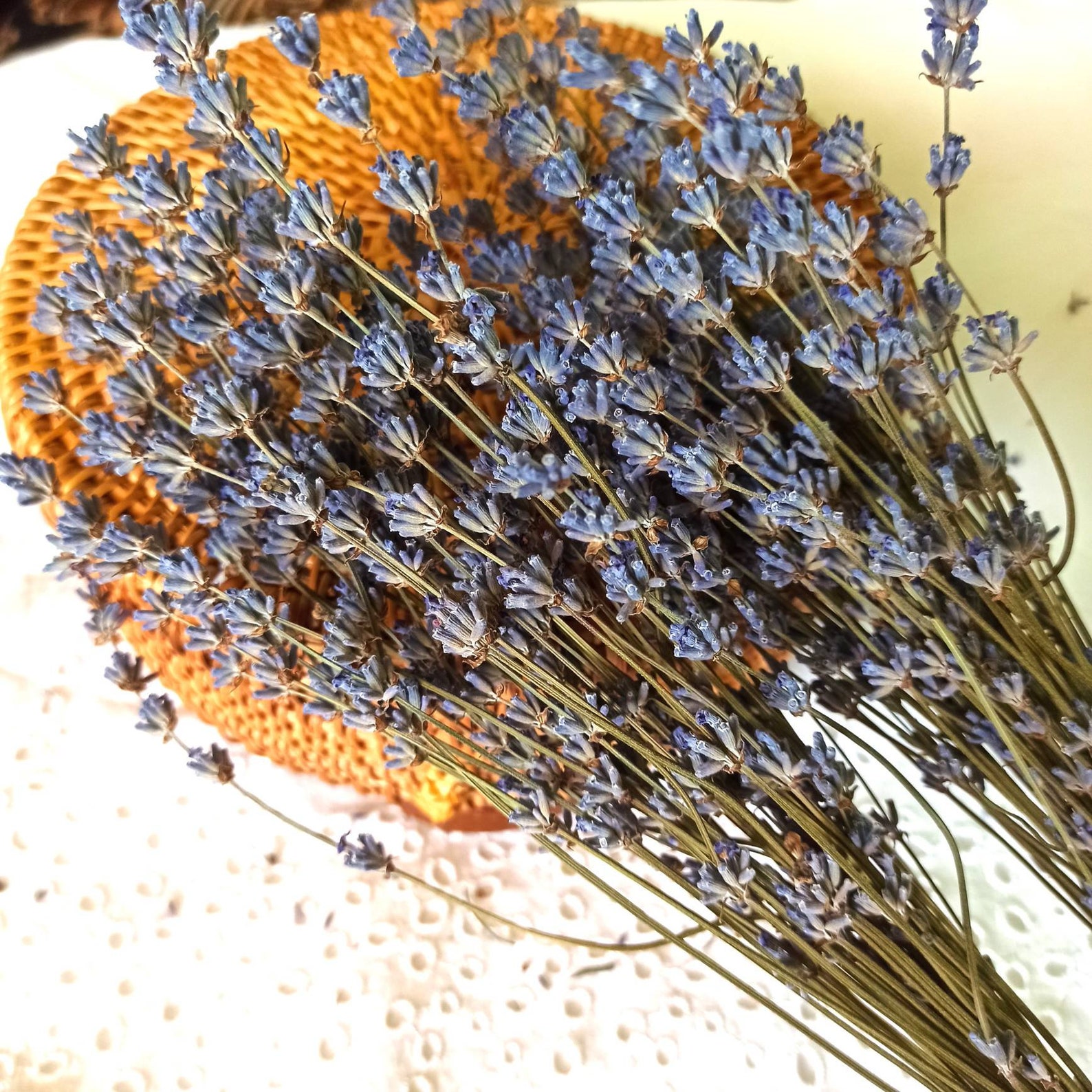 50 Dried Lavender Stems, Natural Purple Flower Bouquet - Etsy