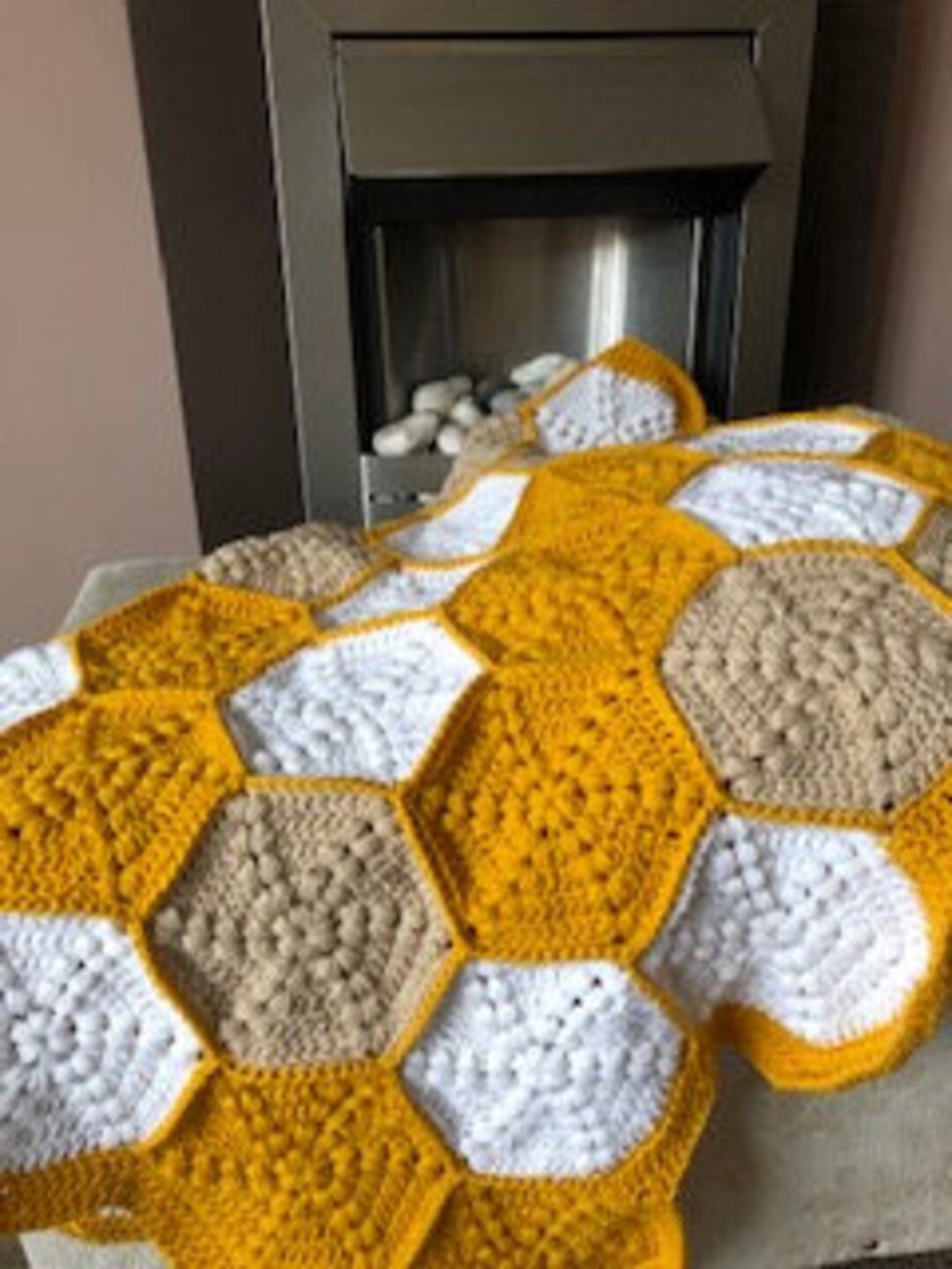 Crochet Honeycomb Blanket PDF Pattern - Etsy