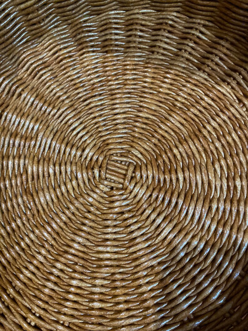 Large Wicker Round Tray Straw Serving Tray Coffee Table Tray Woven ...