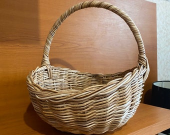 Wicker Easter Basket - Etsy