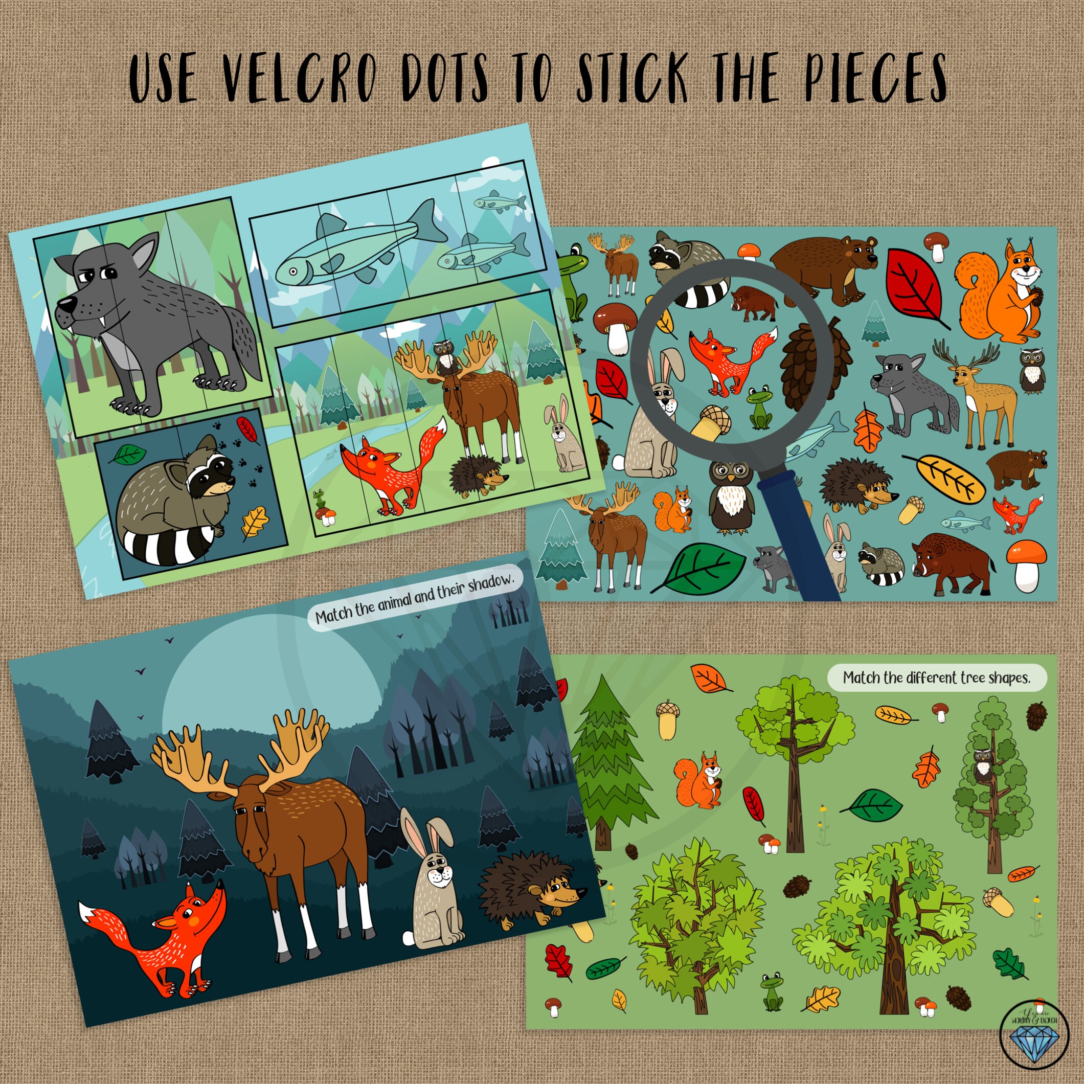 Forest Adventures Busy Books Forest Animals Preschool - Etsy