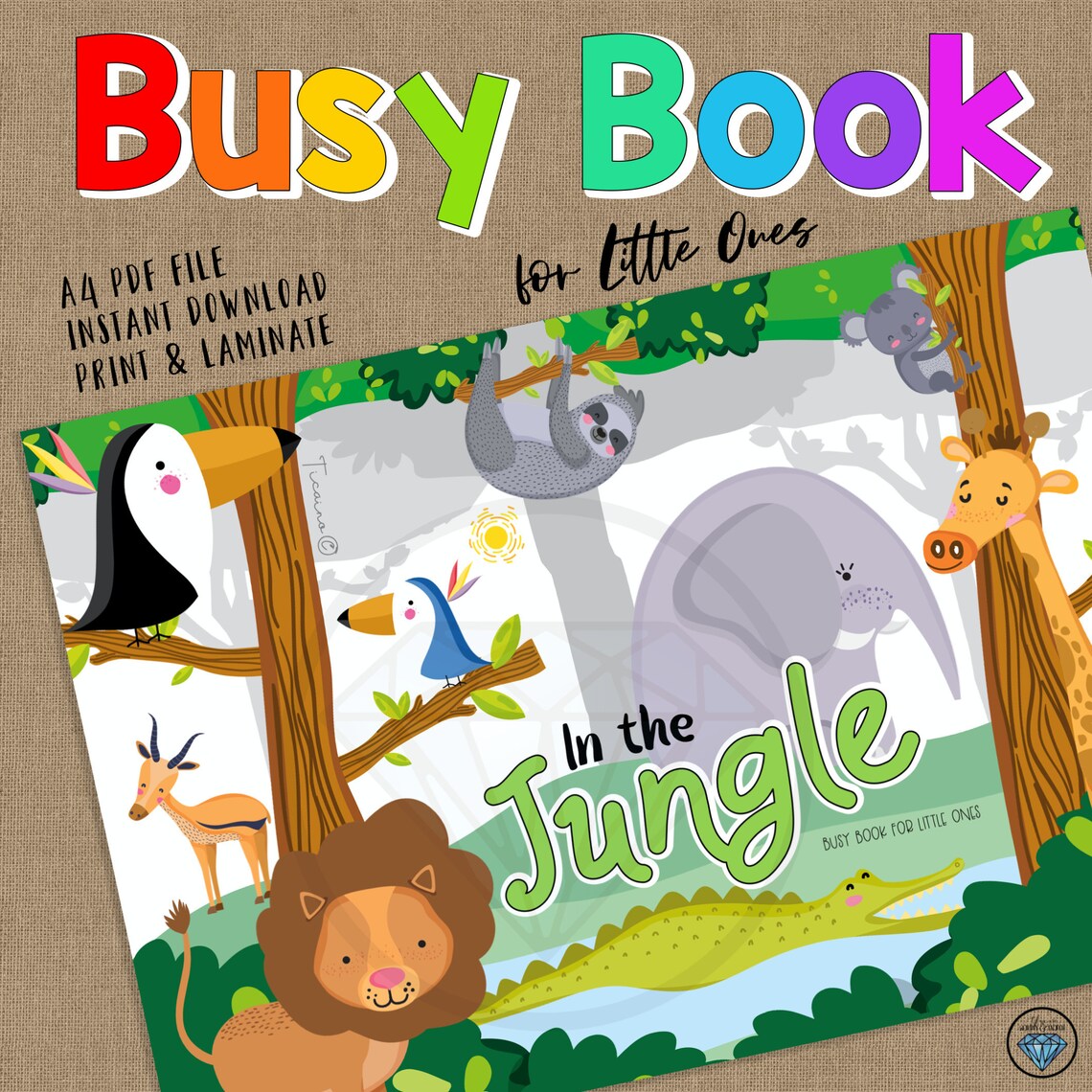 In the Jungle, Busy Books, Jungle Animals, Preschool Printables, Busy ...