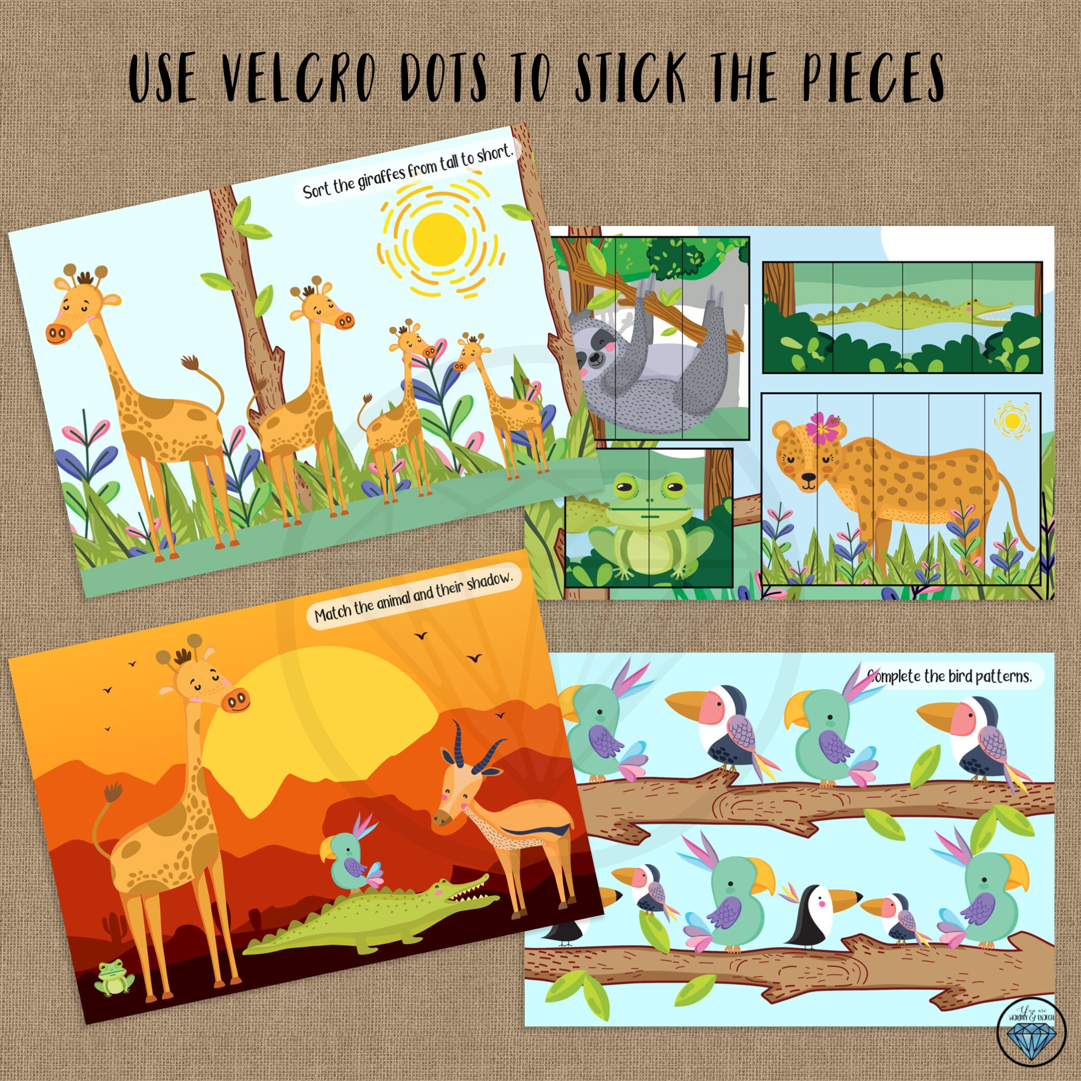 In the Jungle, Busy Books, Jungle Animals, Preschool Printables, Busy ...