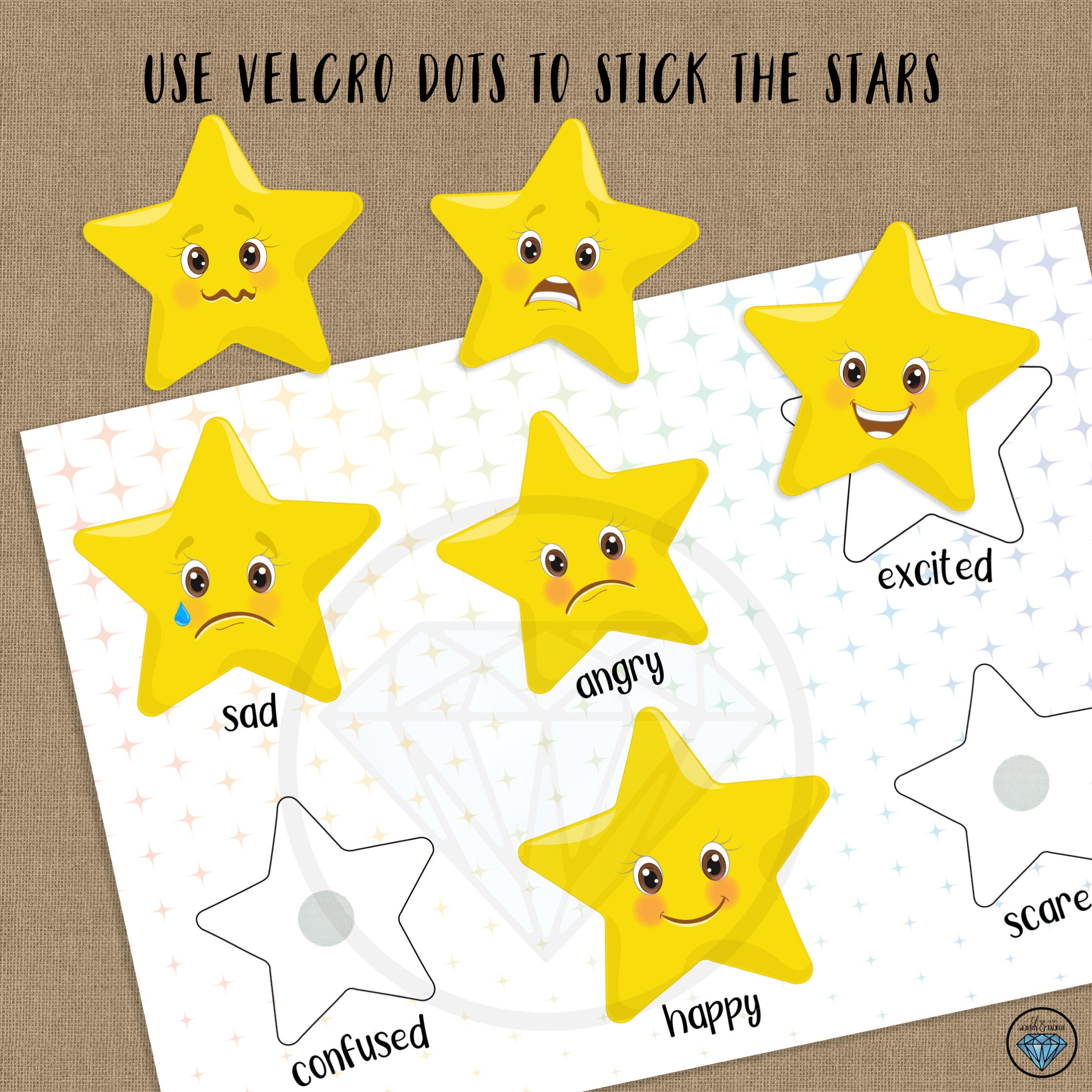 Matching Emotions Feelings Preschool Printables Busy - Etsy