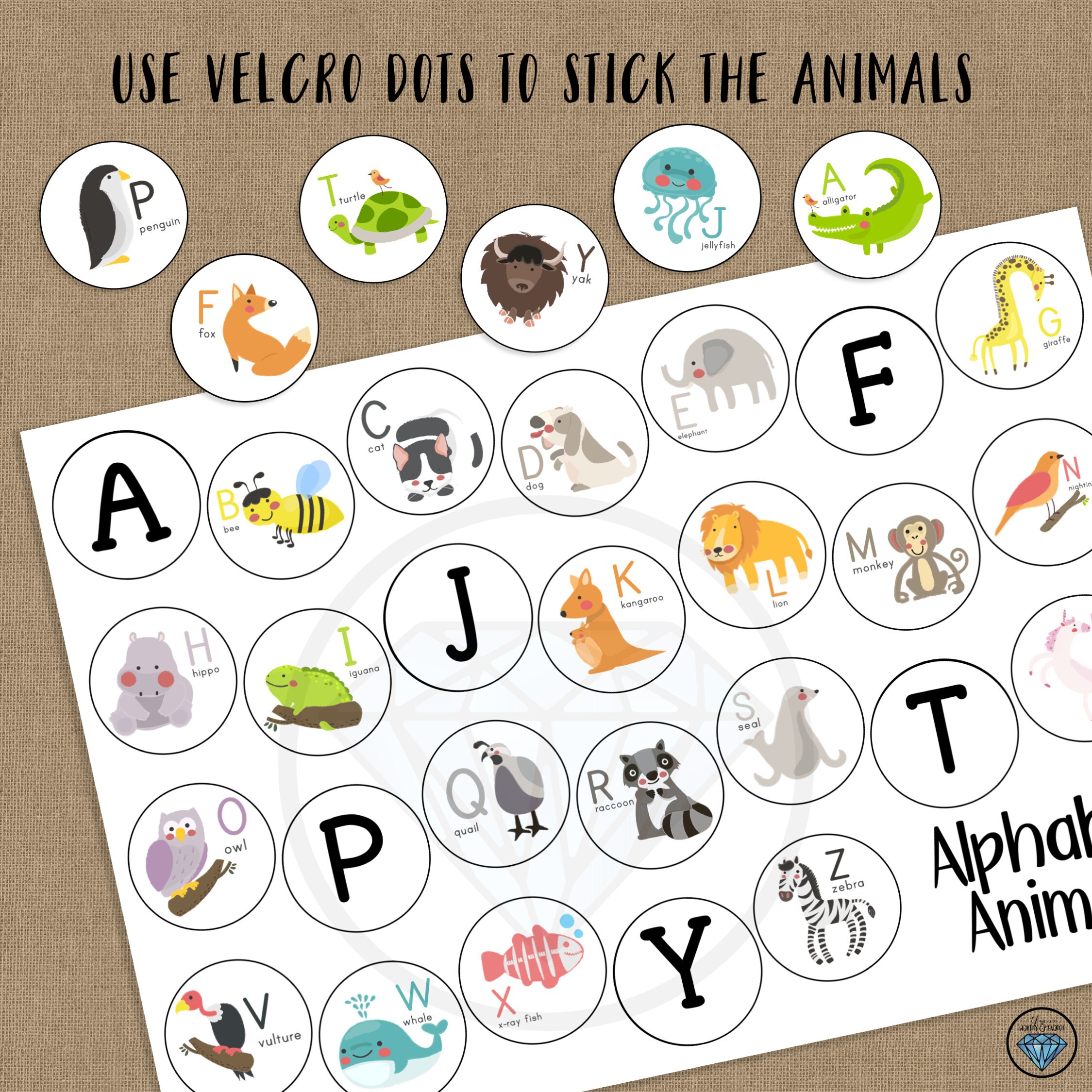 Alphabet Animals Alphabet Preschool Printables Busy Binder - Etsy
