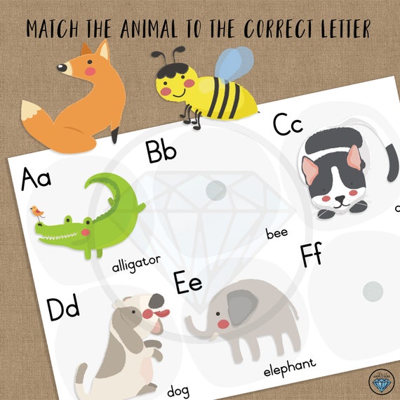 Alphabet Animals Alphabet Preschool Printables Busy Binder | Etsy