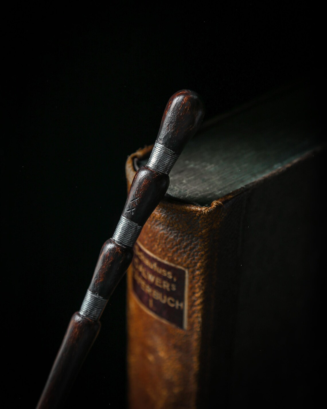 Walnut Wand | Classy, Elegant Wand With Metal Accents - Etsy