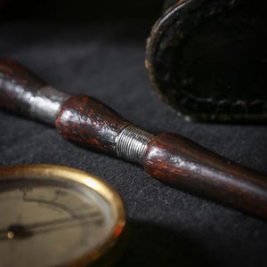 Walnut Wand | Classy, Elegant Wand With Metal Accents - Etsy