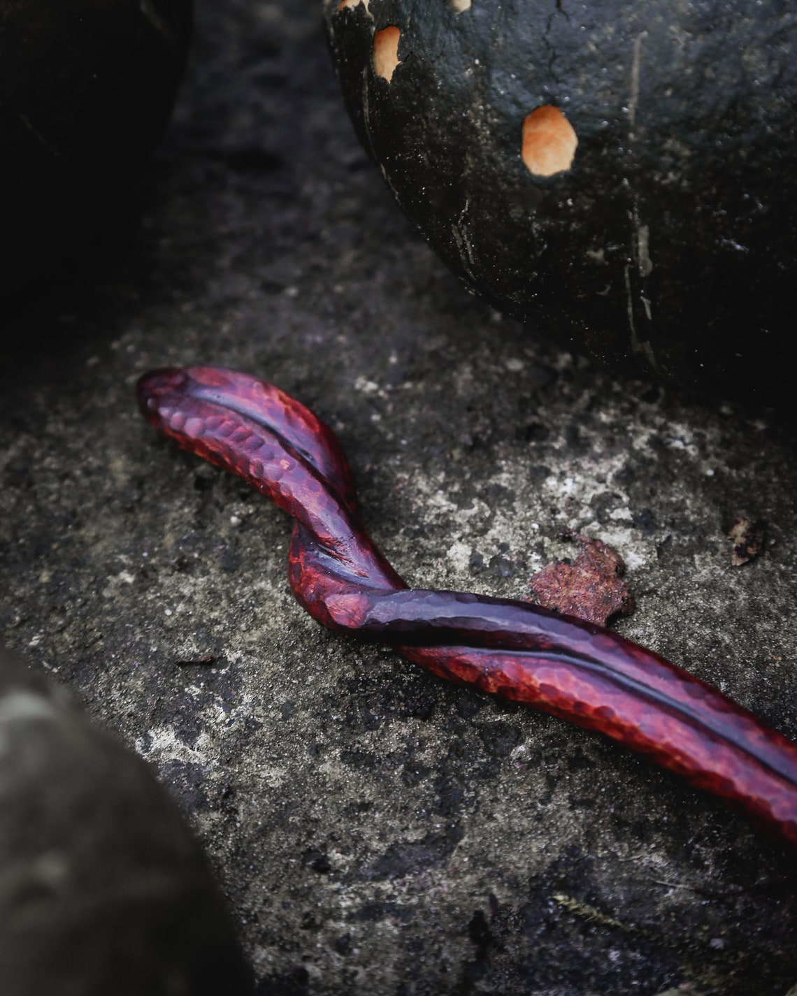 Handmade Wooden Wand, Beech Wood With Twisted Handle - Etsy