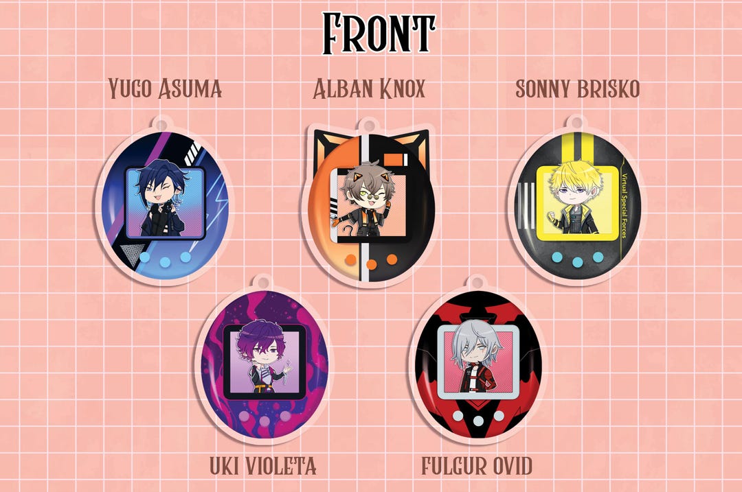 Nijisanji EN | Noctyx | Tamagotchi Charms | Yugo Asuma Alban Knox Sonny Brisko Uki Violeta ...