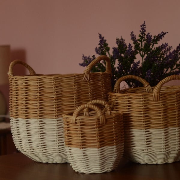 Woven Wicker Basket - Etsy