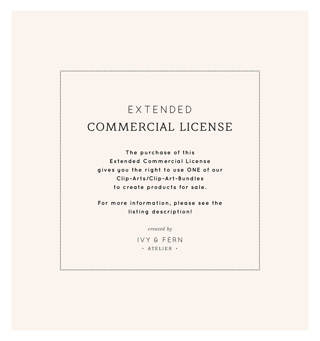 Commercial Use License / Extended Commercial License for Clip-arts ...