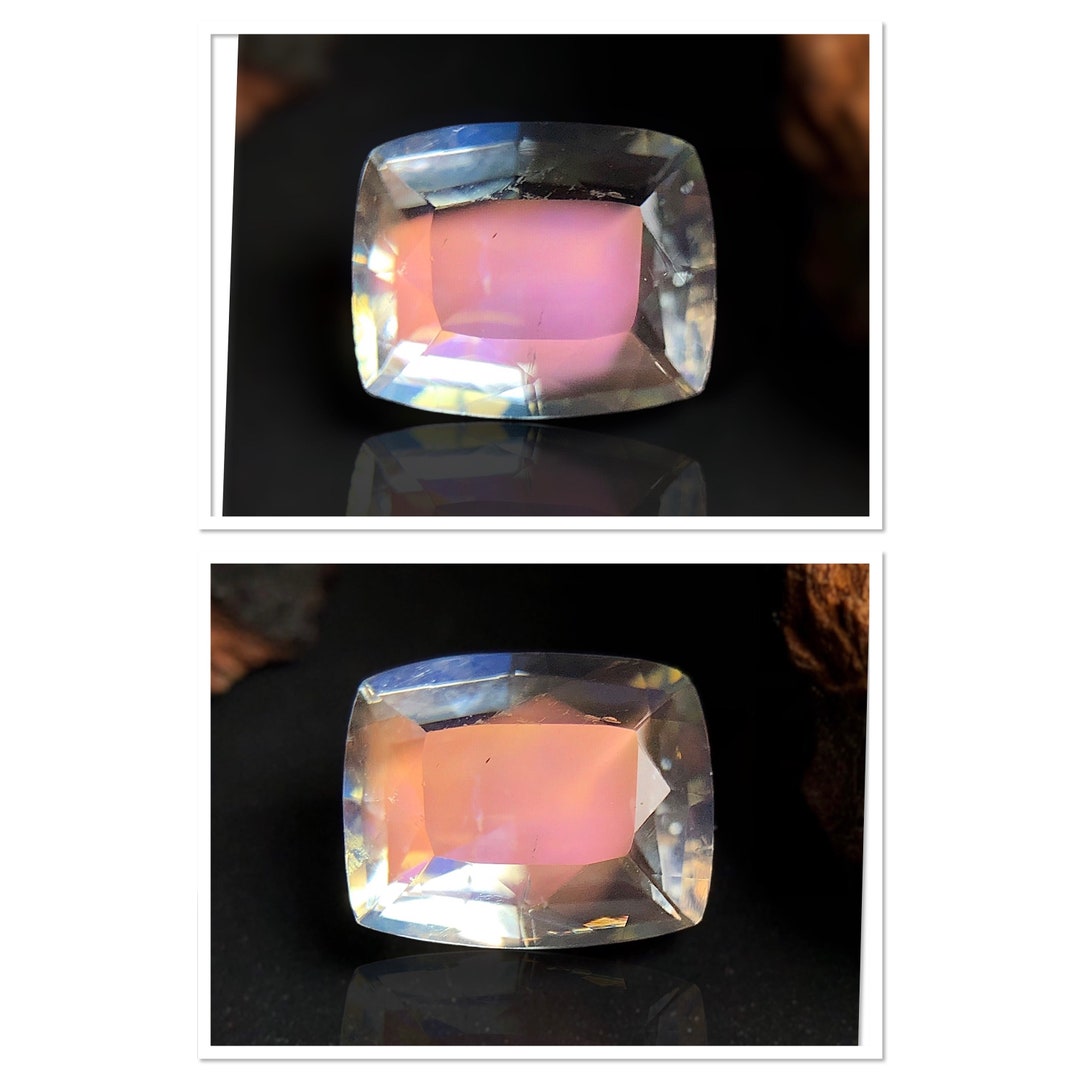 Buy Pink Peach Fire Madagascar Moonstone, Natural Moonstone, Rainbow ...