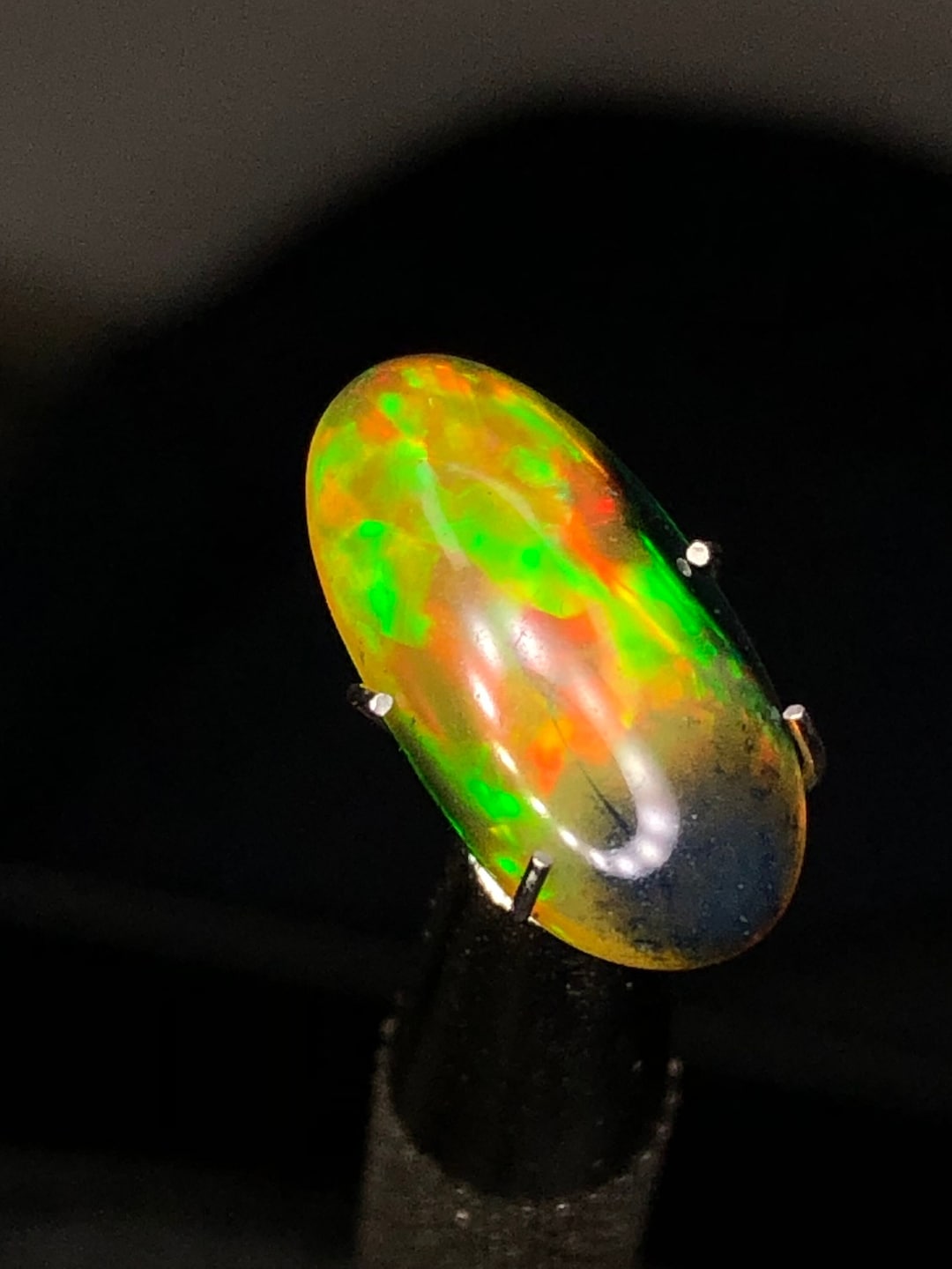 Rare Ethiopian Opal Gemstone, Loose Smoked Opal, 14x7 MM Orange Opal ...