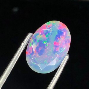 Rare Purple Smoked Opal With Starling Rainbow Fire, 11x7mm Beautiful ...