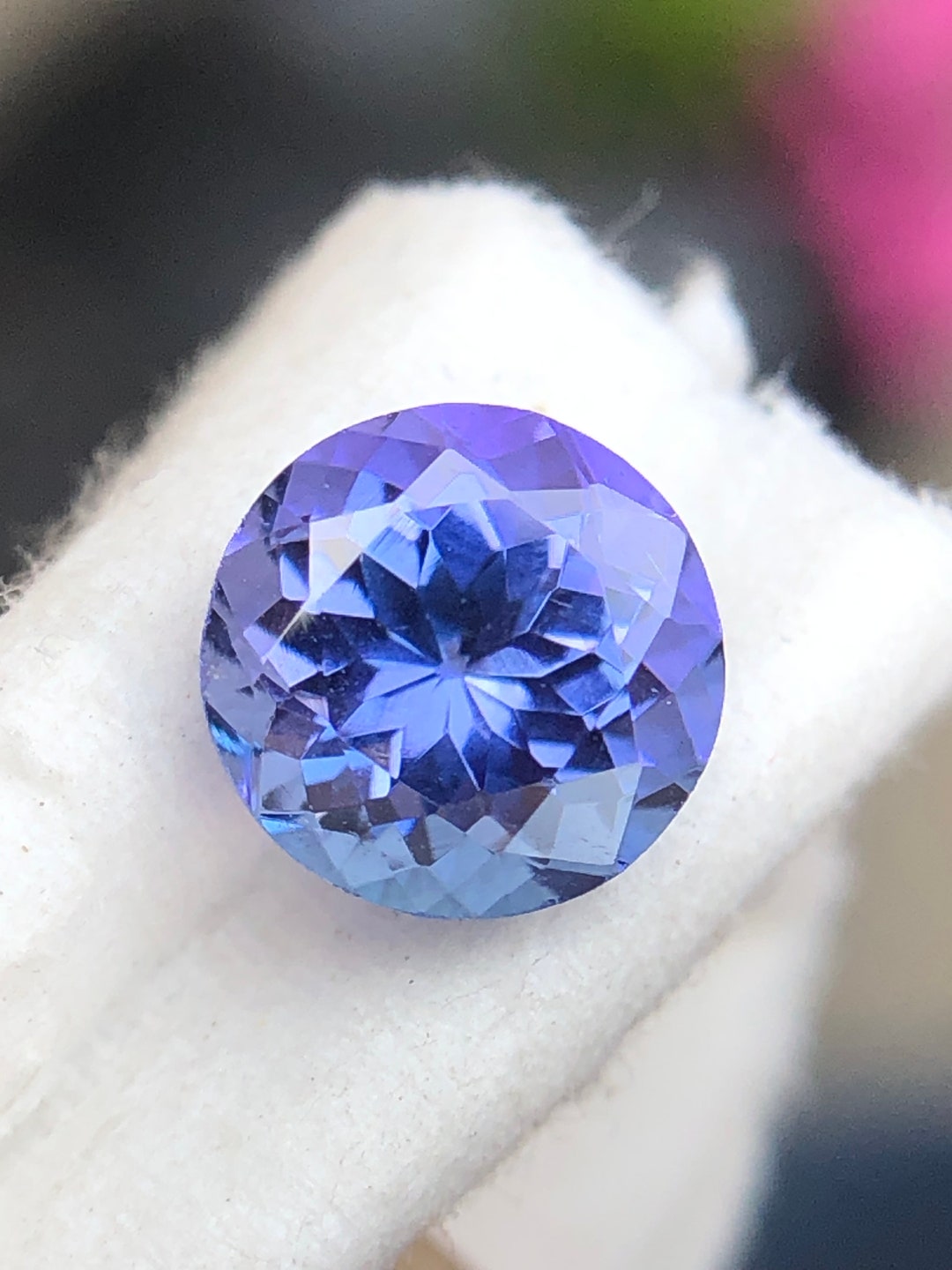 Zoisite Purple Blue Tanzanite Round, Natural Tanzanite, 6 MM Tanzanite ...