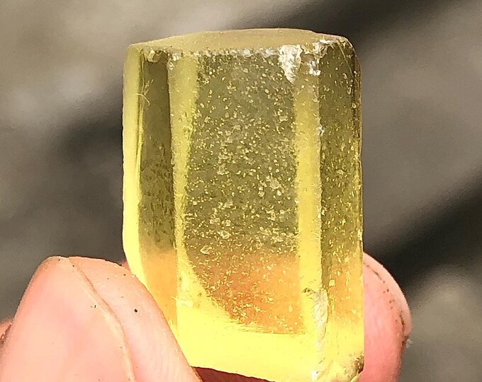 22 Carats Golden Topaz Crystal, Faceting Grade Rough, Natural Topaz ...