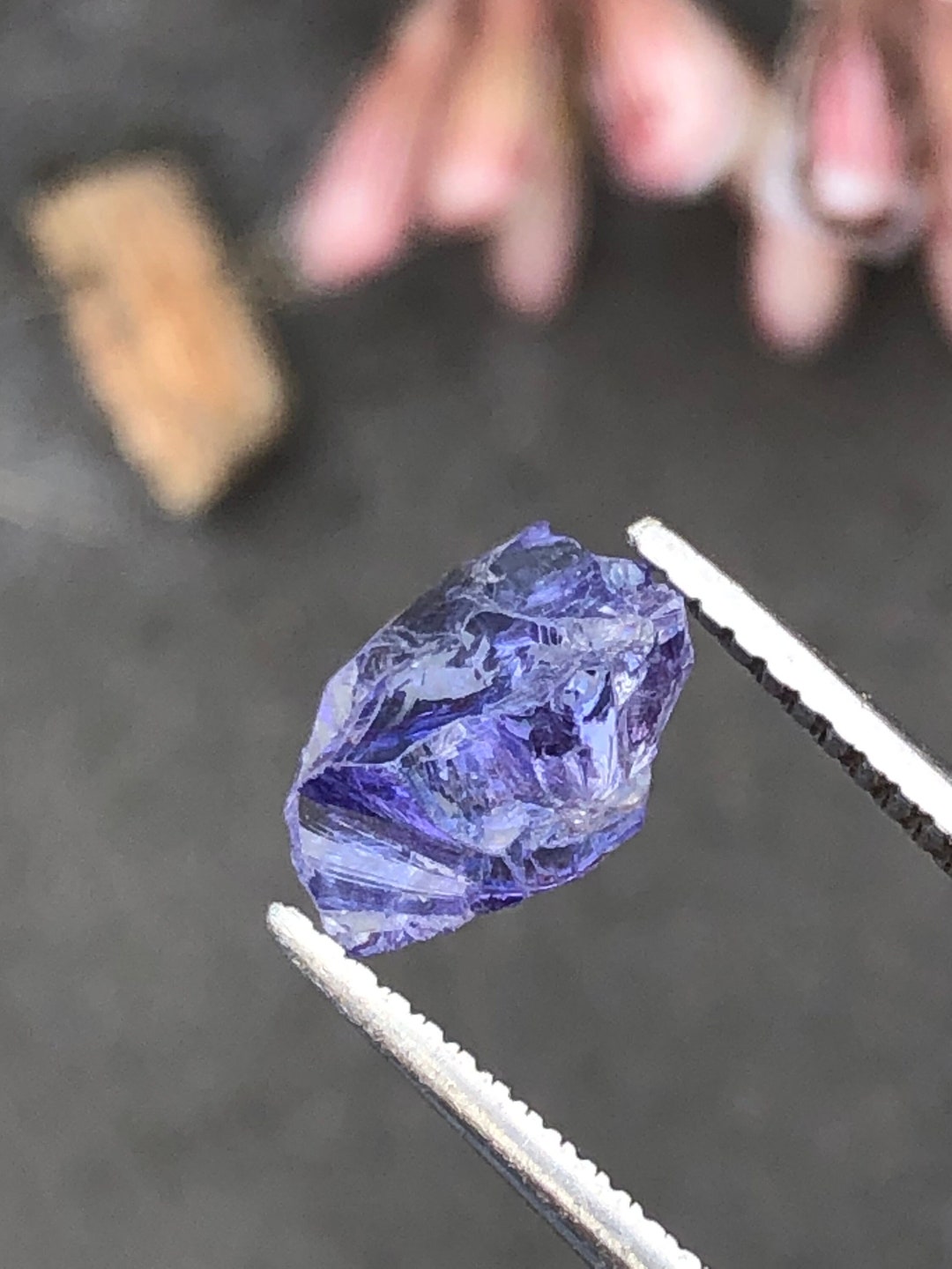 Purple Blue Tanzanite Rough, Natural Tanzanite, Tanzanite Rough ...