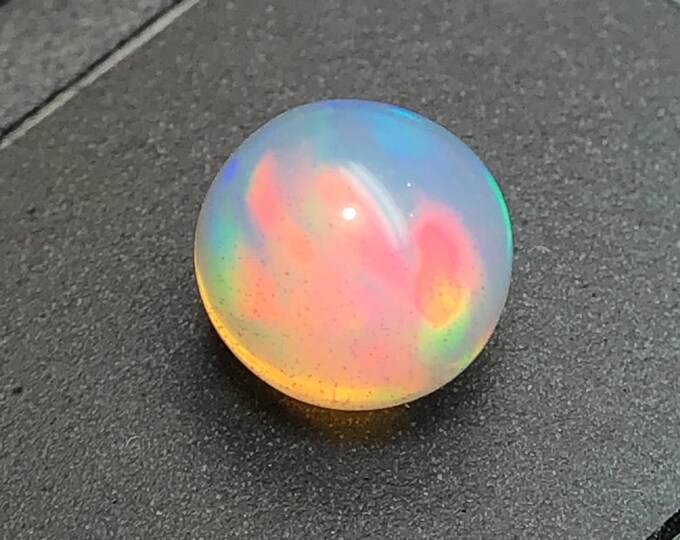Natural Ethiopian Opal Sphere, Rainbow Fire Opal Sphere, Loose 7 MM ...