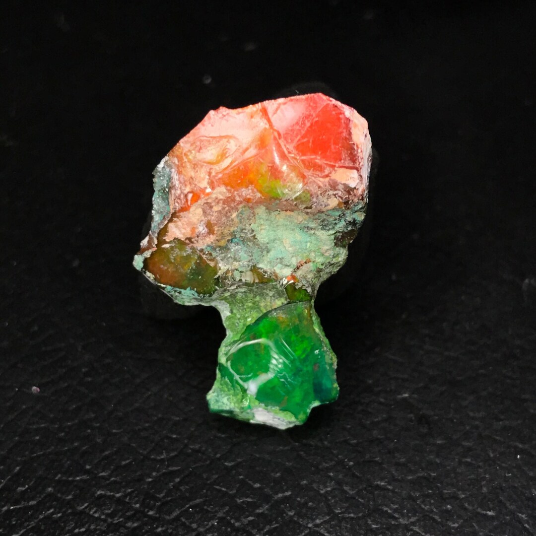 India Flag Fire Tiranga Ethiopian Opal Rough, 29 X 16 MM 7.85 Carats ...