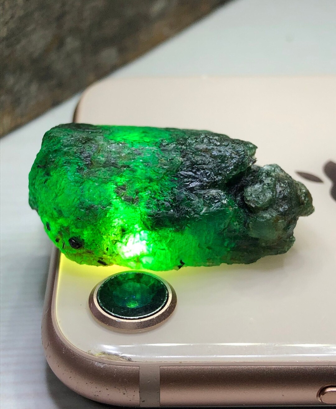 68 Carats Natural Emerald Rough, Emerald Raw, Green Emerald, Emerald ...