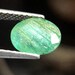 Natural Green Color With White Sunstone Schiller Emerald, Emerald Oval ...