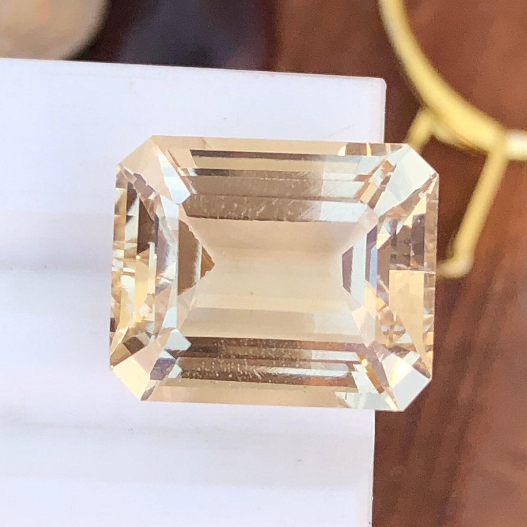 Buy Natural Golden Beryl Gemstone, 12x11 MM Loose Top Quality Heliodor ...