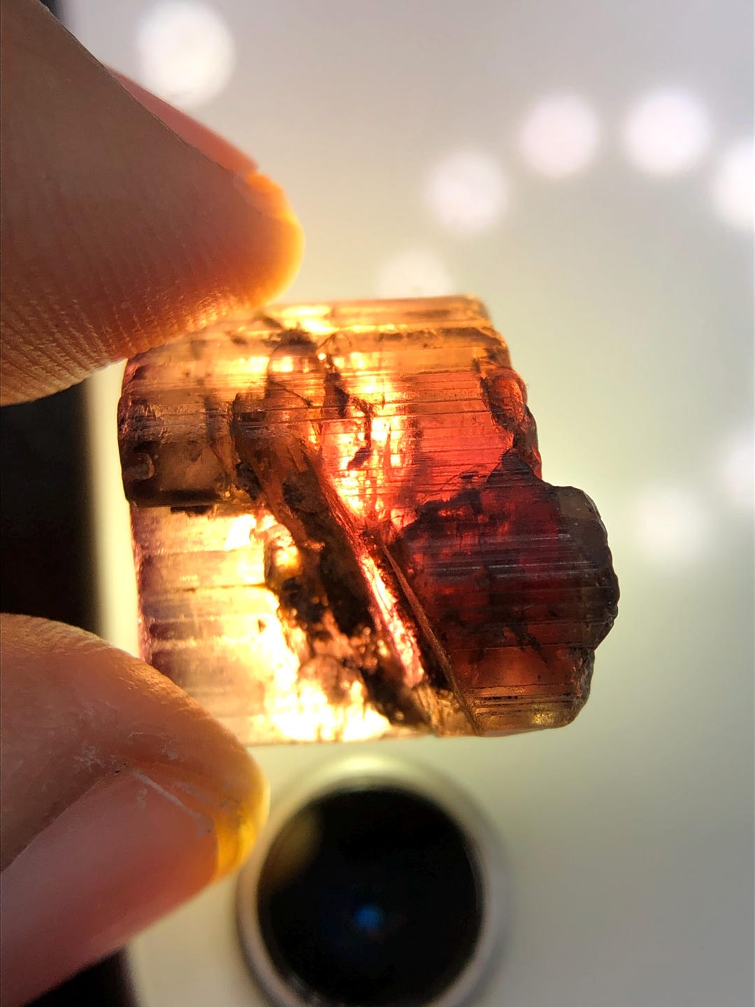Rarest Peach & Red Color Tourmaline Rough, Natural Tourmaline Crystal ...