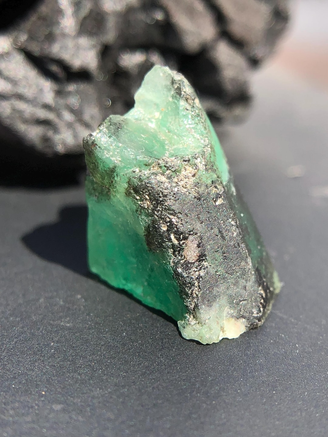 Rare Green Emerald Rough, 10 Carats Unheated Emerald Rough, Uncut ...