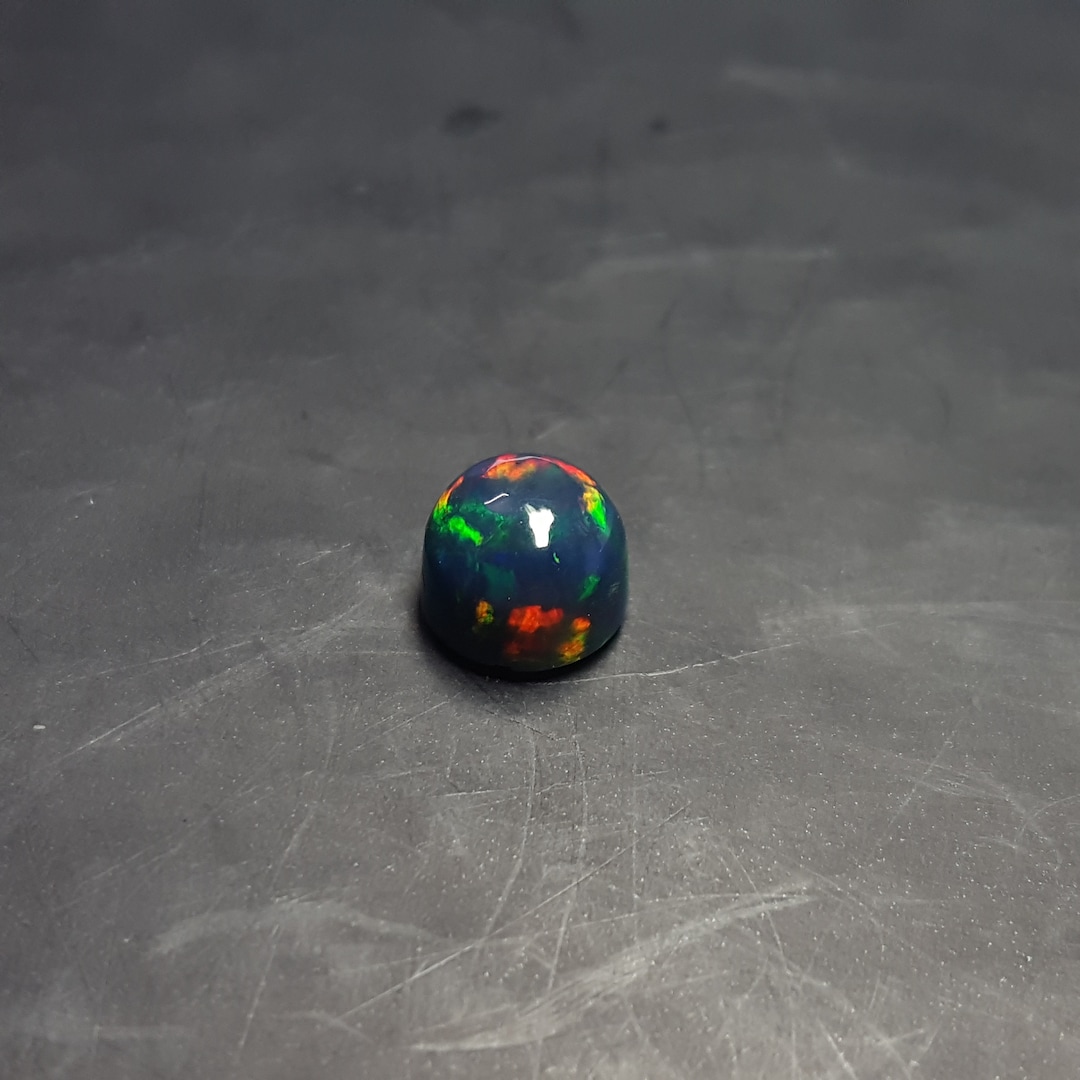 6 MM Schwarzer Opal Natürlicher Schwarzer Opal äthiopischer - Etsy.de
