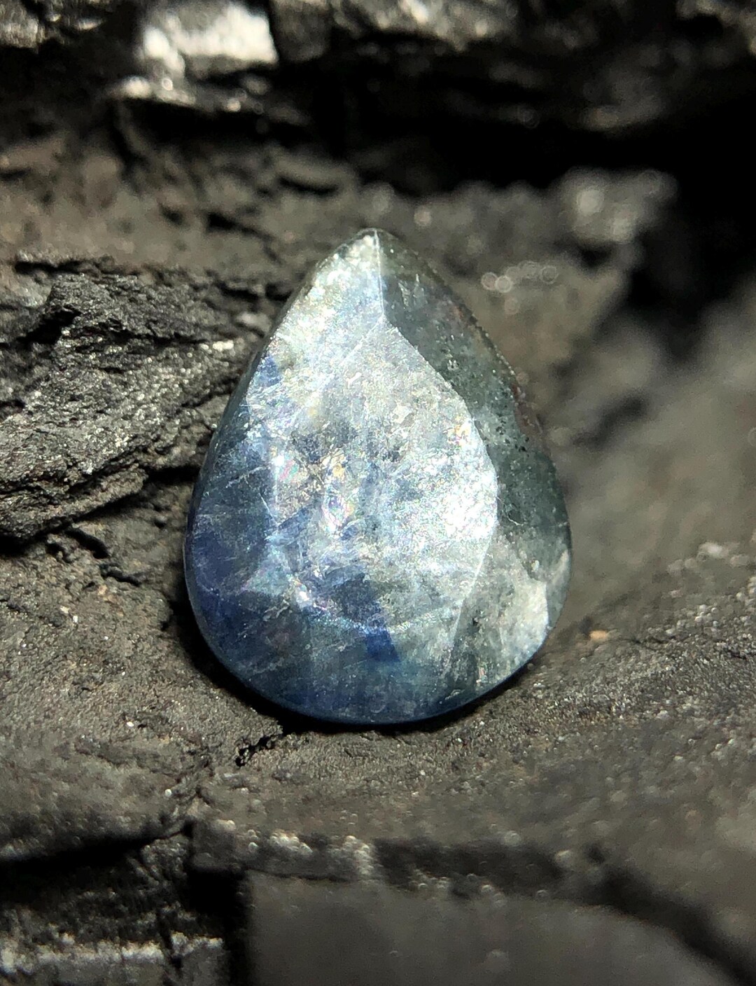 Rarest Rainbow Sunstone Schiller in Sapphire Pear, 8.60x6.90 MM Loose ...